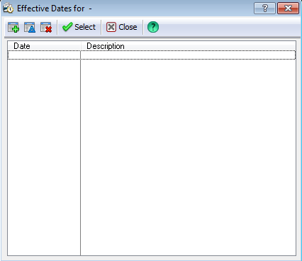Effective Dates Overview