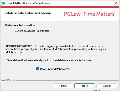 Install the Time Matters 2023 server