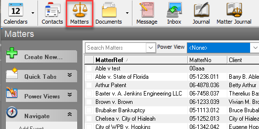 Matter List