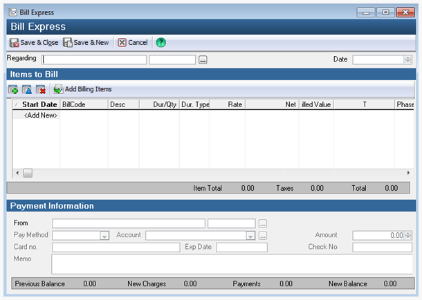 Create Invoice with Bill Express