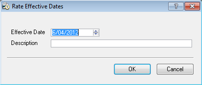 Effective Dates Overview