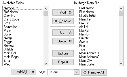 Setup Merge Templates in Time Matters